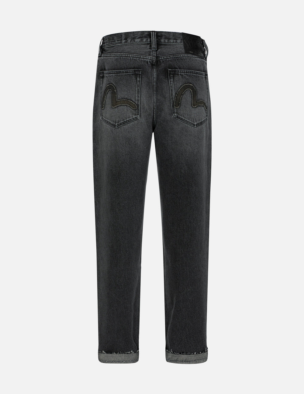 Seagull Appliqué Embroidery Baggy Fit Patchwork Jeans – EVISU